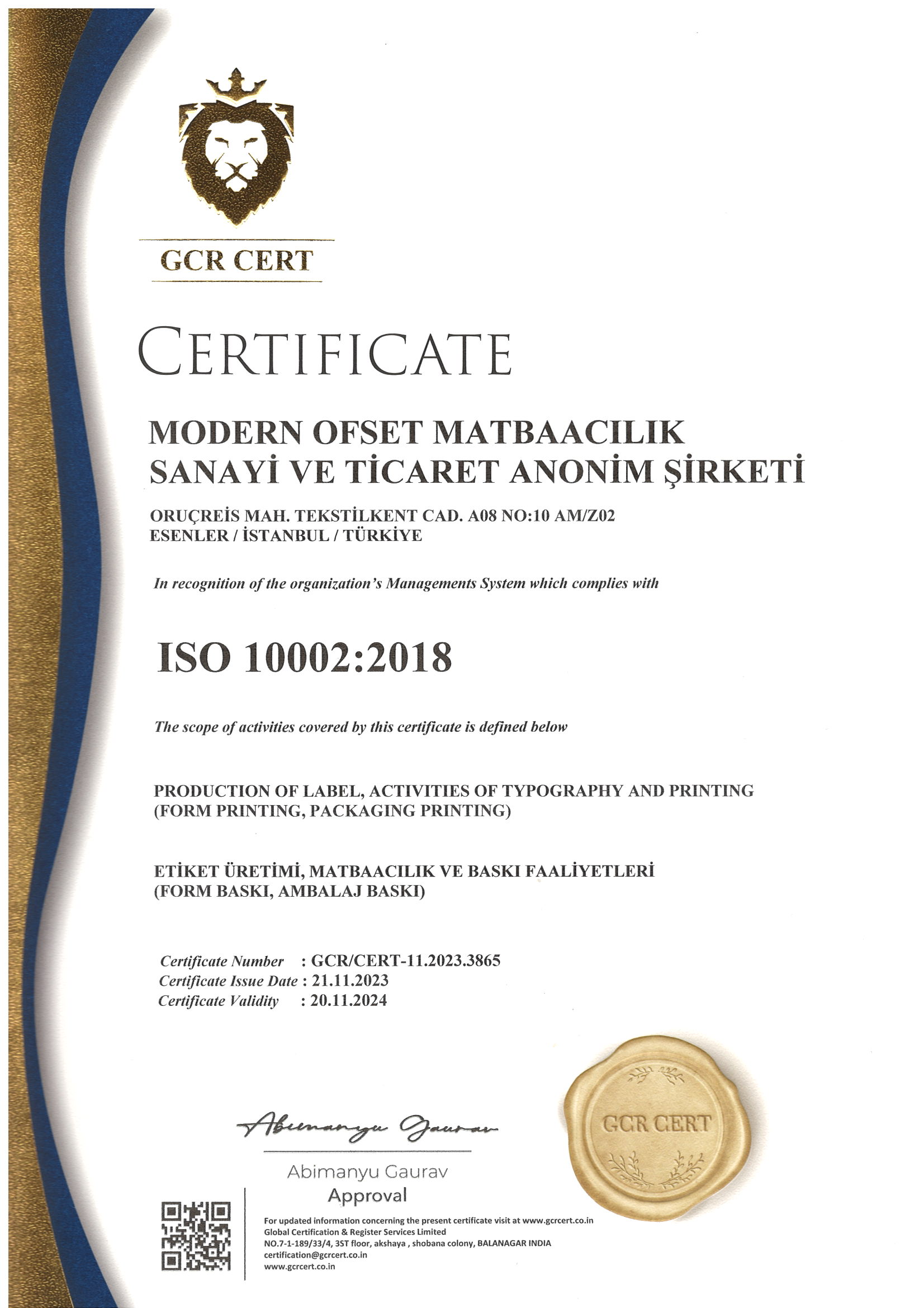 ISO 10002:2018